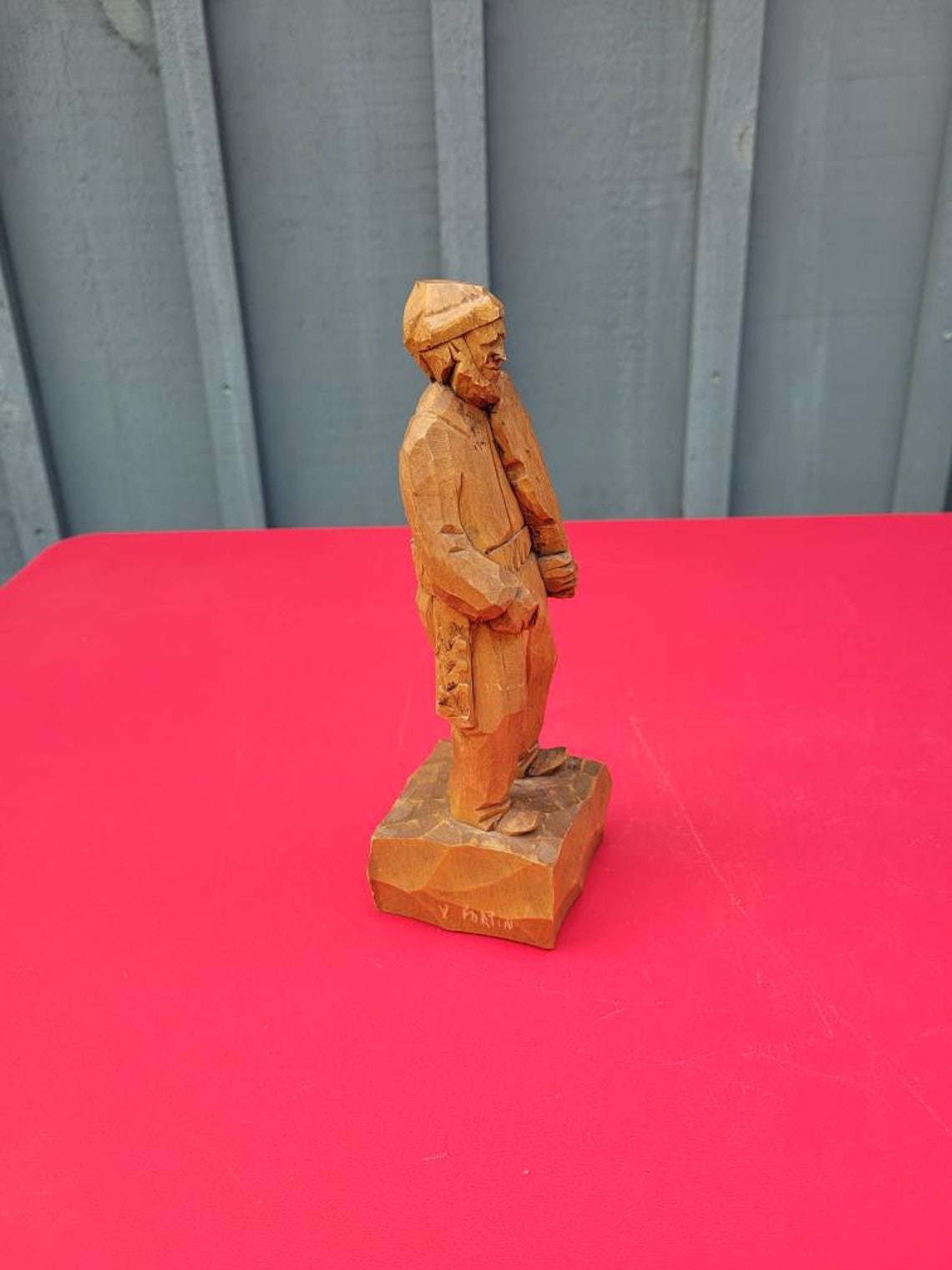 Vintage V. Fortin Sculpture sur bois de violoneux Québec - Etsy France