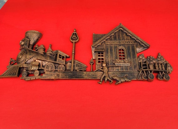 Coppercraft Guild Spring Valley Train Station Wall Hanging - Etsy