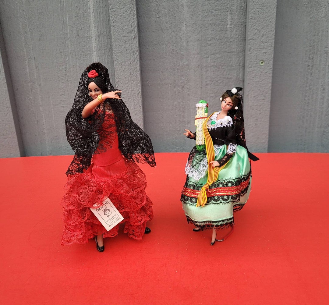Flamenco Spanish Dancer Dolls Marin Chiclana and Grain Catalana Costume ...