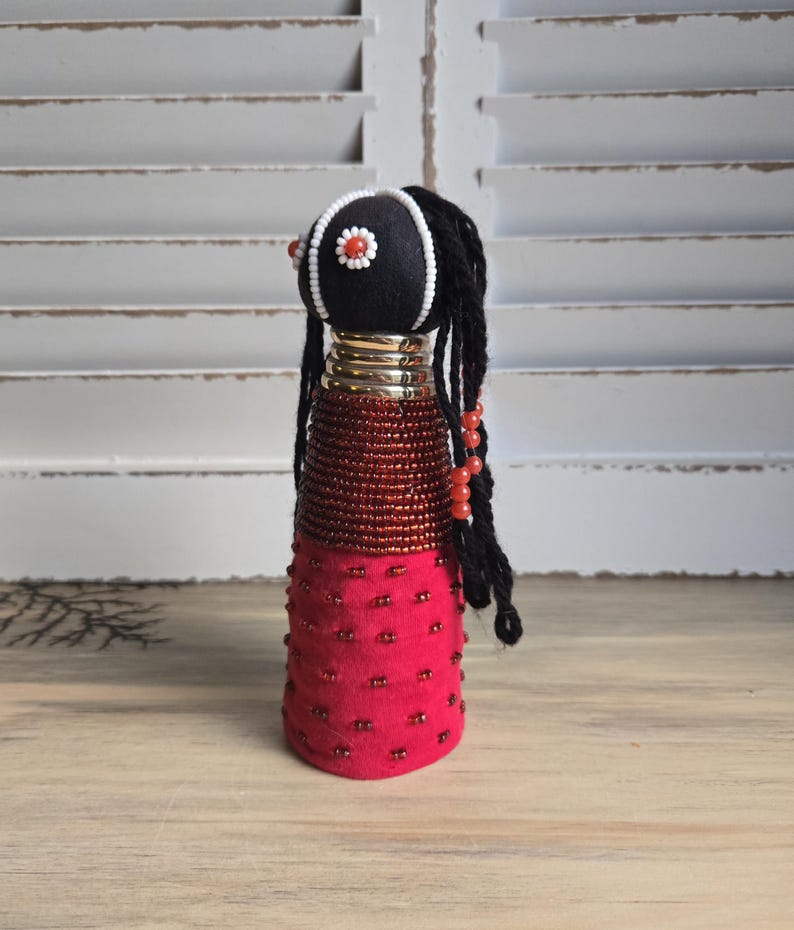 Ndebele Doll South African Beaded Fabric Doll Ceremonial Folk Art - Etsy