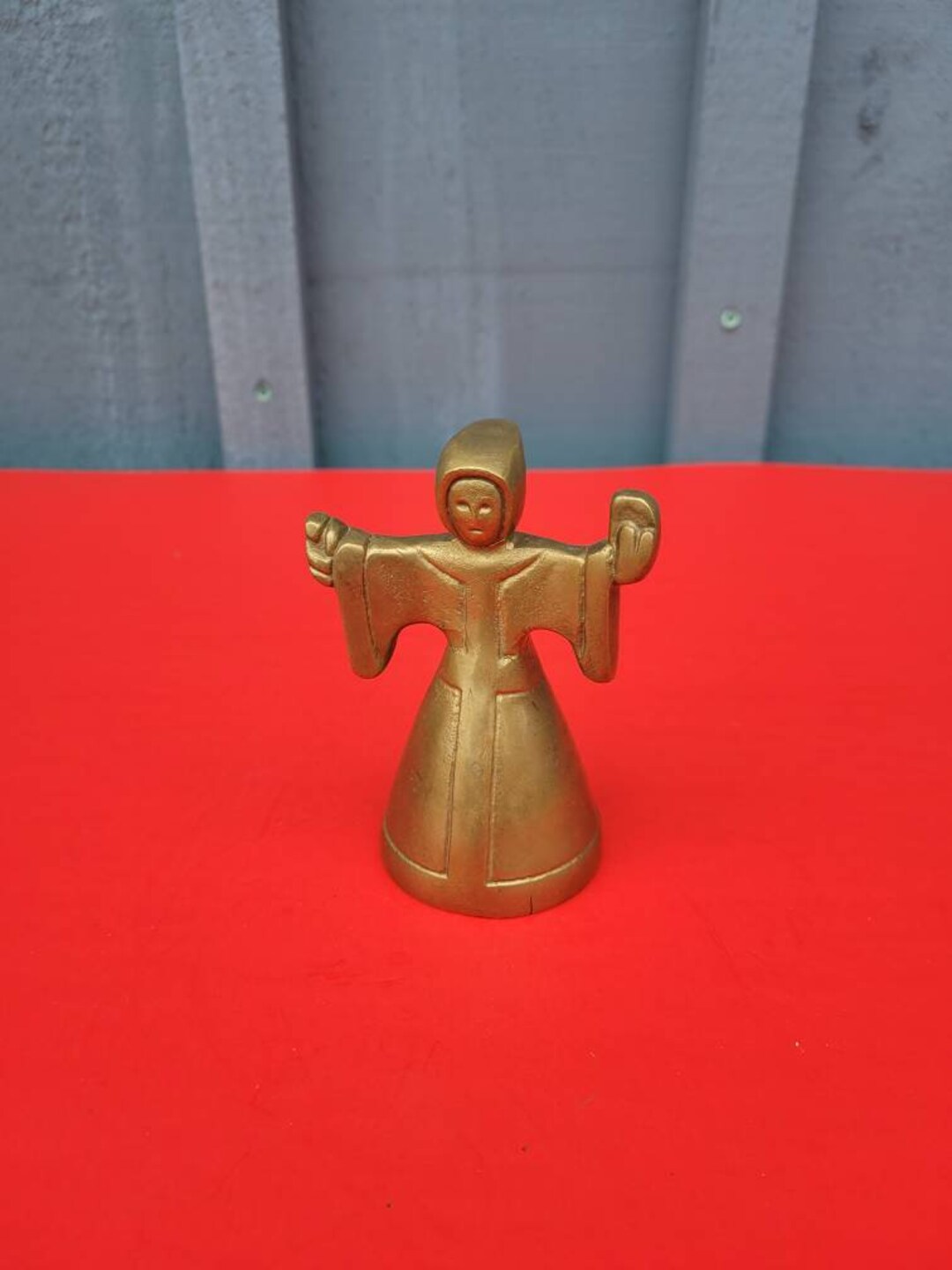 Vintage Monk Religious Figural Brass Bell - Etsy