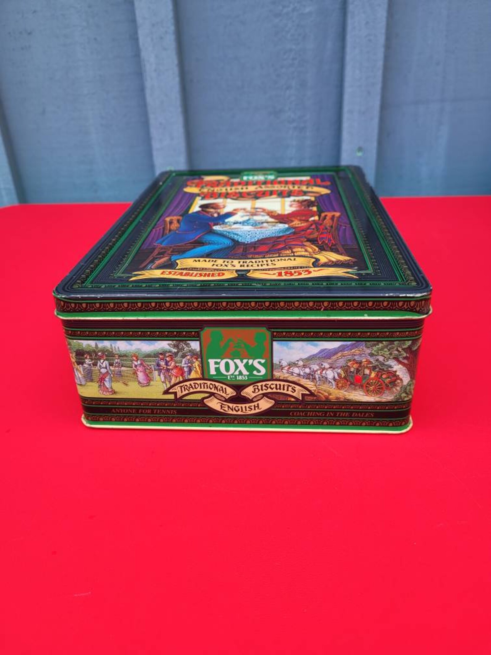 Vintage Fox's English Biscuit Empty Metal Advertising Tin - Etsy