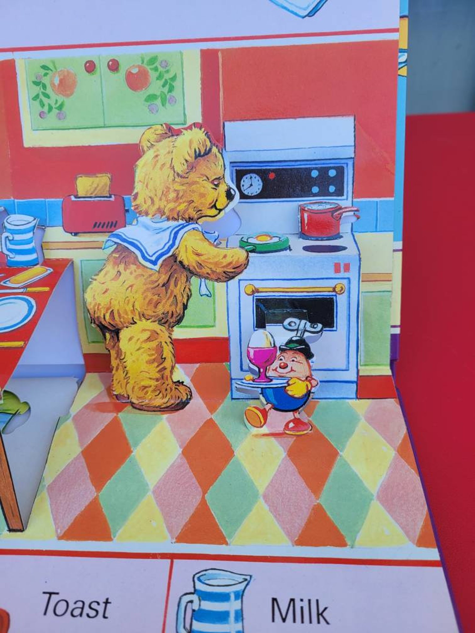 Vintage Pop-up Word Book Edward Tall Teddy Small John Patience | Etsy