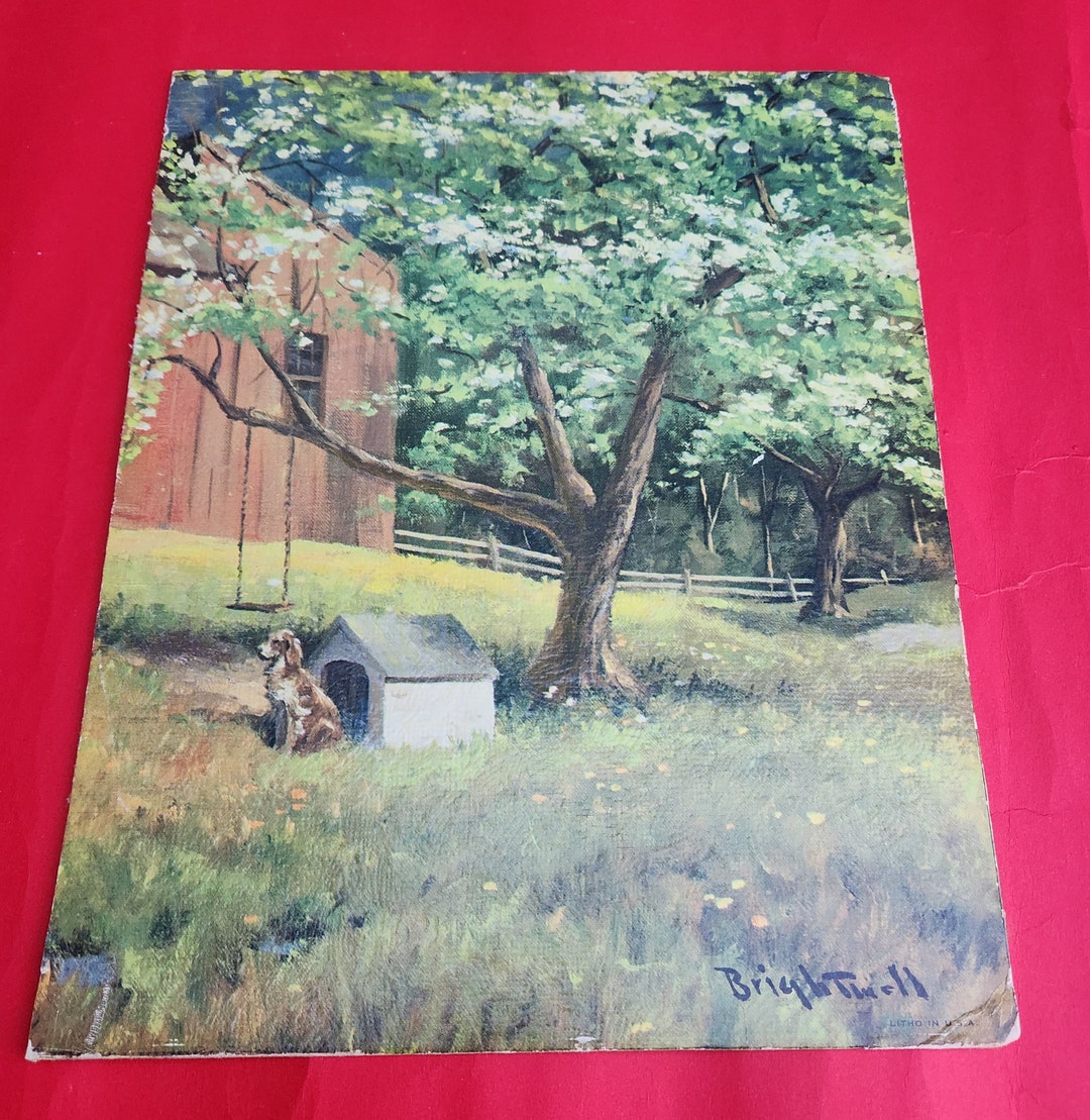 Walter Brightwell 8 10 Inch Litho in U.S. Signed Brightwell Unframed - Etsy