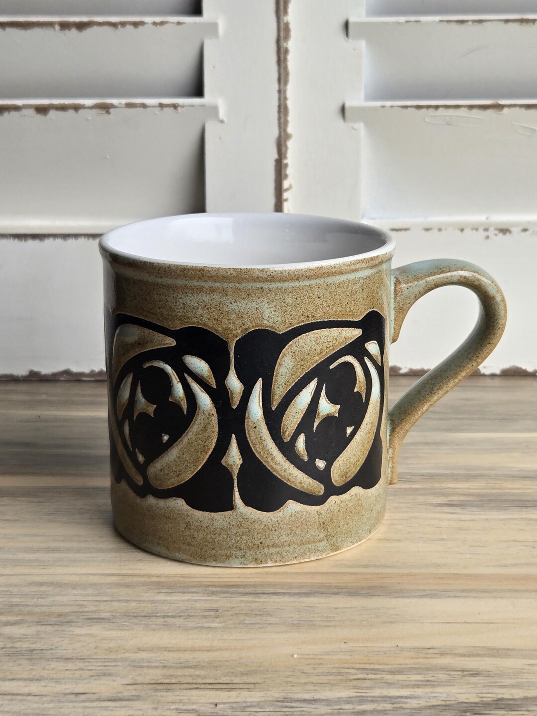Kiln Craft Ceramic Mug Celtic Design Vintage Coffee Mug Staffordshire ...