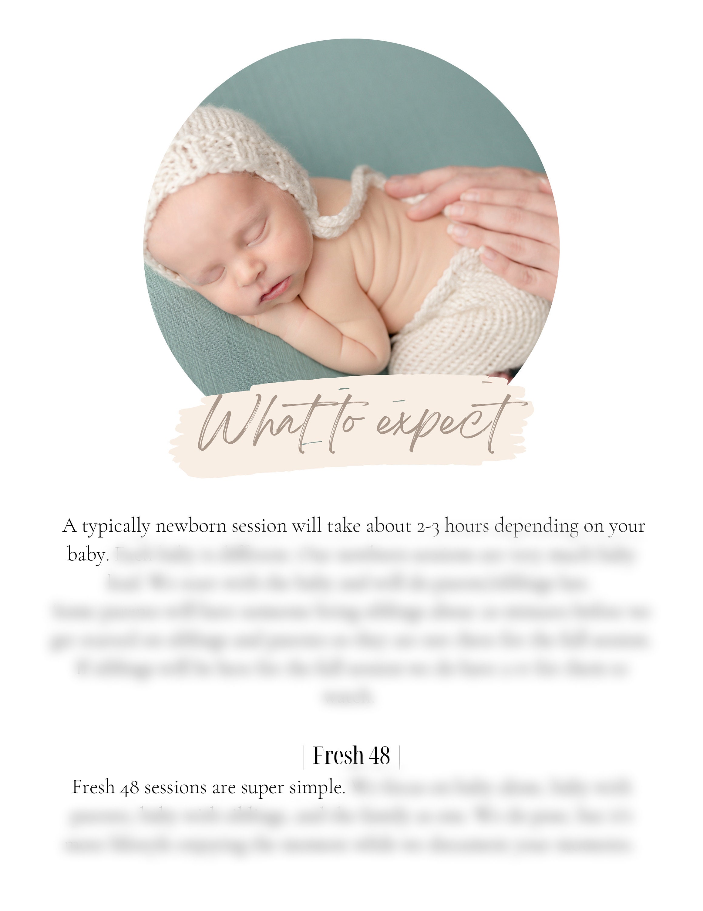 Newborn Session Prep Guide Template Photographers CANVA - Etsy