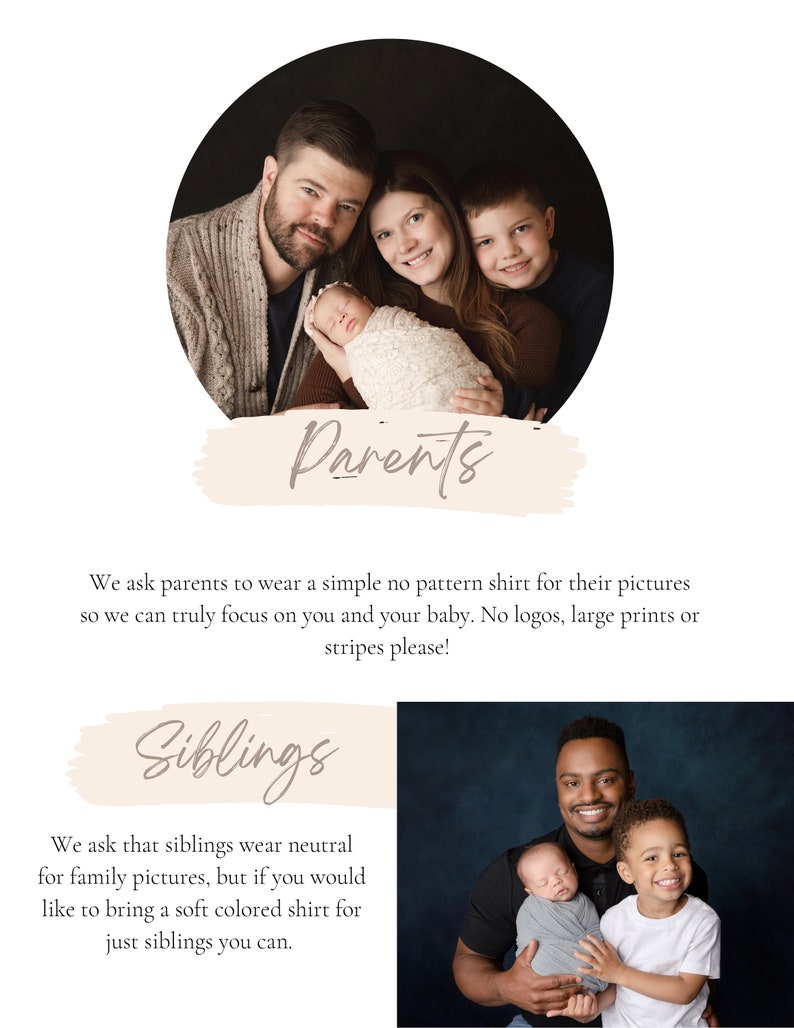 Newborn Session Prep Guide Template Photographers CANVA - Etsy