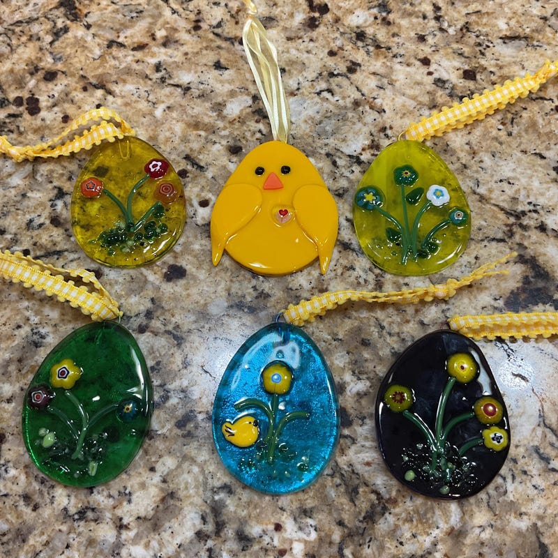 Glass Easter Eggs - Etsy