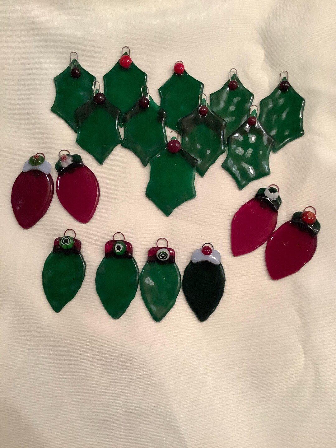 Fused Glass Christmas Gift Tags or Place Cards - Etsy