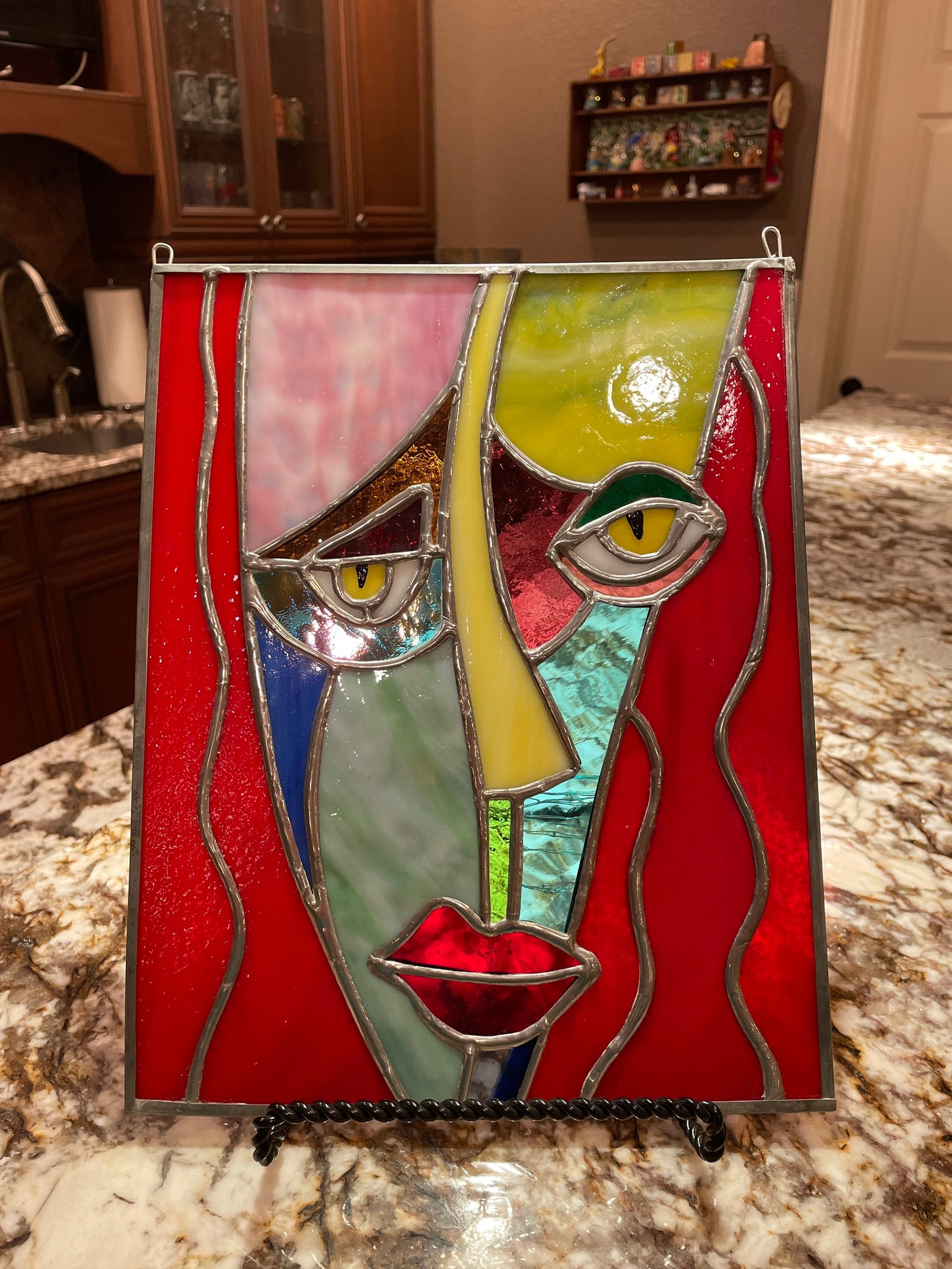 Abstract Bold Picasso Lady - Etsy