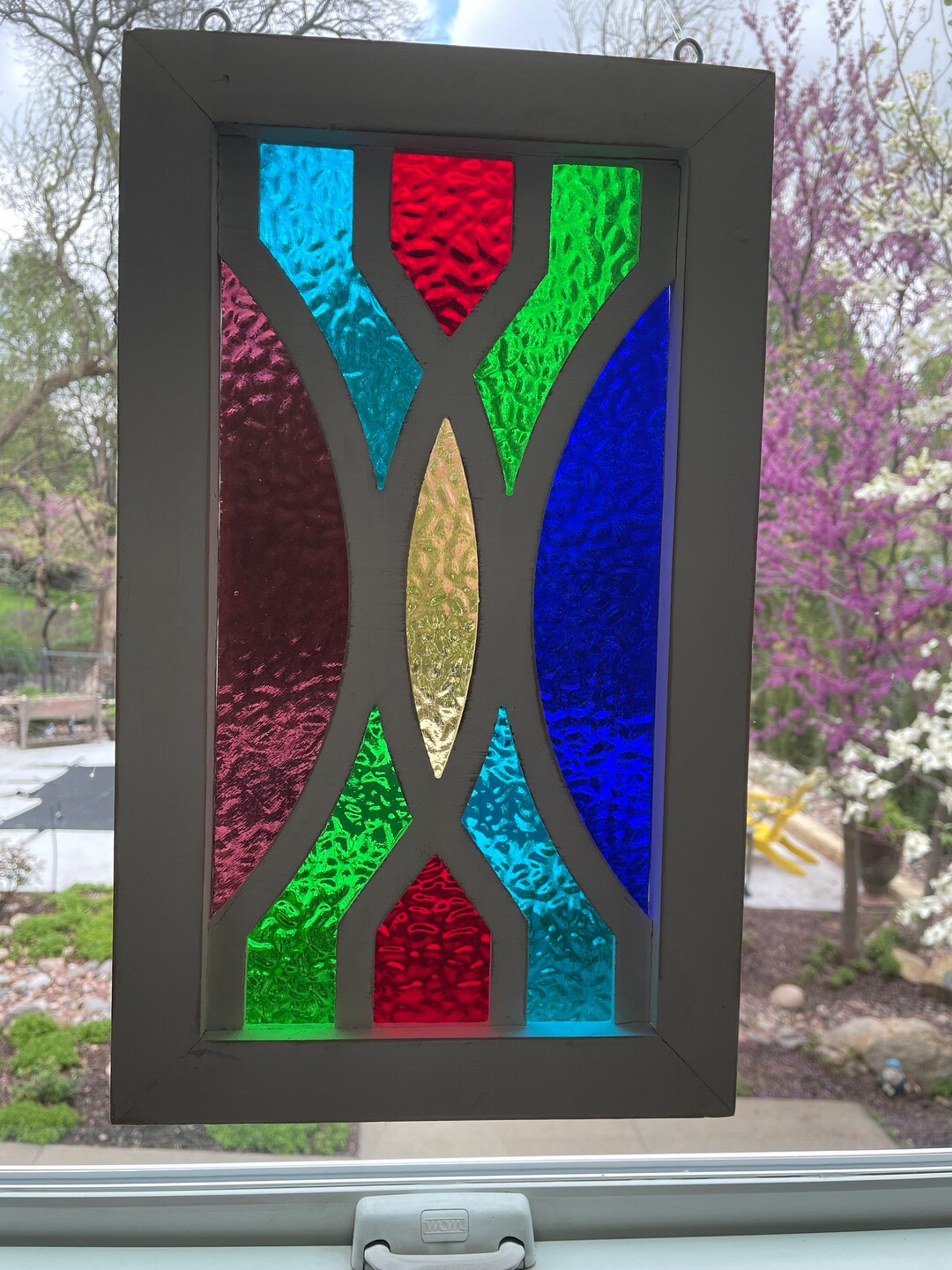 Stained Glass Church Type Window Panel - Etsy