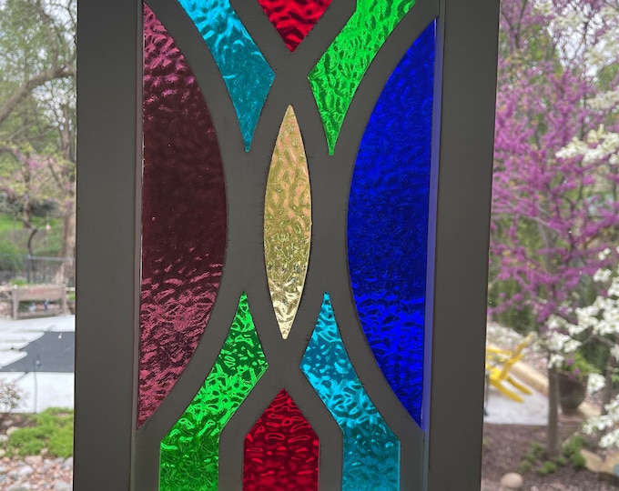 Stained Glass Church Type Window Panel - Etsy