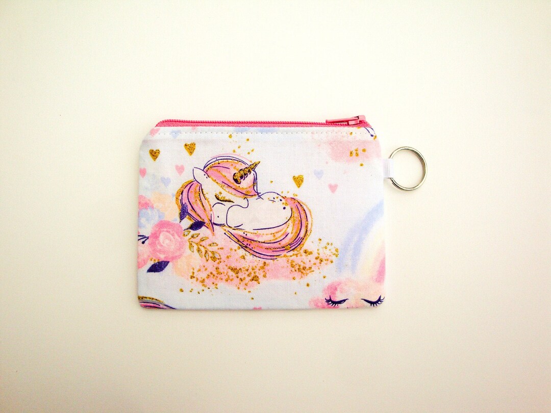 Unicorn Pouch, Small Zipper Pouch, Coin Pouch, Coin Purse, Cute Pouch ...