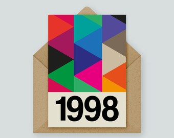 1998 Birthday Card - Etsy