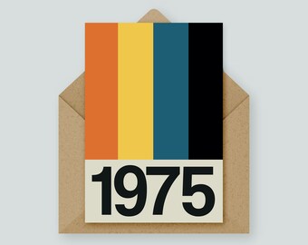 The 1975 Birthday Card - Etsy UK