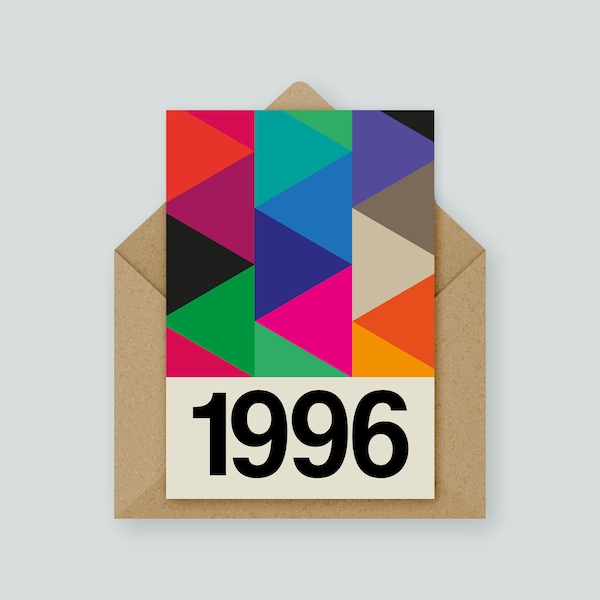 1996 Birthday Card - Etsy