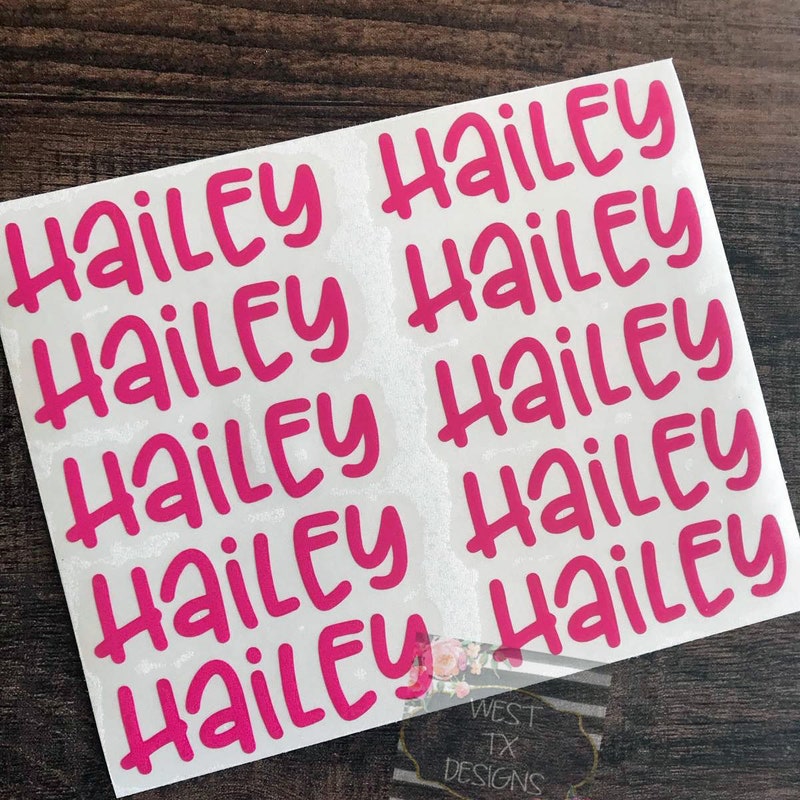 Last Name Decal - Etsy