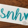 Double Layer Name Name Decal Double Layer Decal Two Color Name Word ...