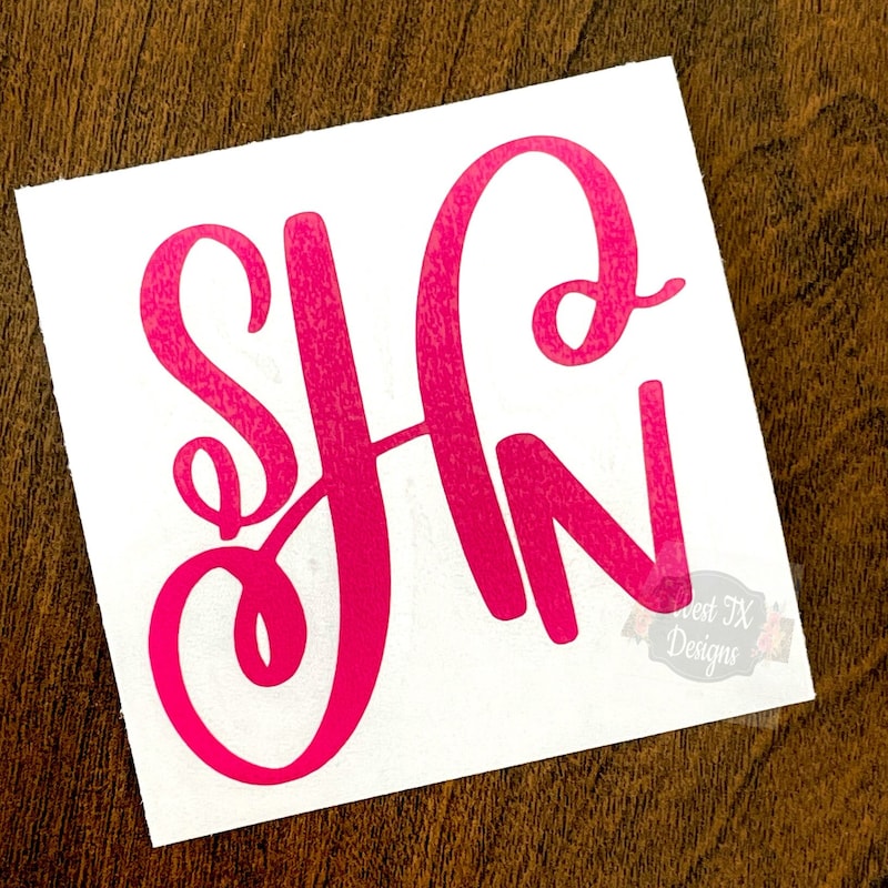 Monogram Decal - Etsy