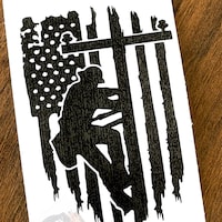 Lineman 6 Inch Vinyl Decal - Etsy