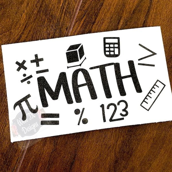 Math Decal - Etsy