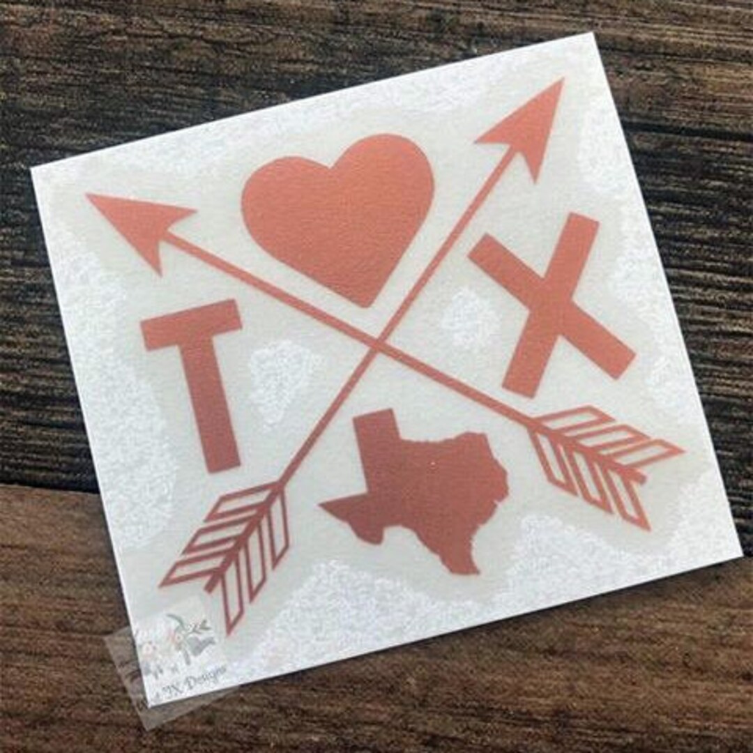 State Decal | Arrow State Decal | State Love Decal | Texas Decal ...