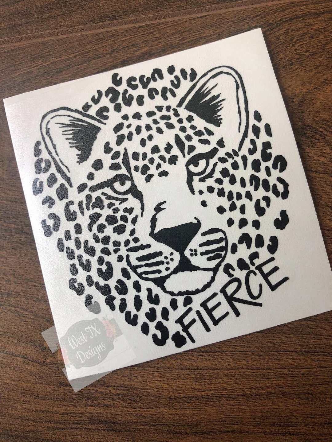 Leopard Decal | Cheetah Decal | Fierce Decal | Leopard Sticker ...