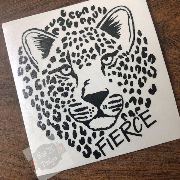 Cheetah Print Window Car Decal - Etsy