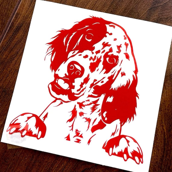 English Setter Decal English Setter Sticker Dog Decal | Etsy