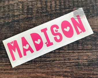 Name Decal Vinyl Name Decal Name Sticker Vinyl Decal