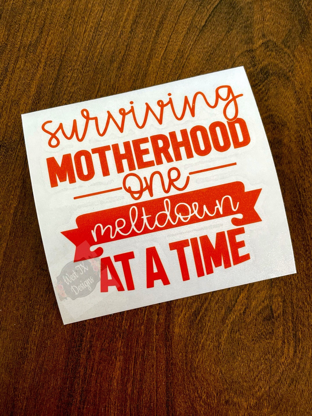 Surviving Motherhood Decal | Mom Decal | Mom Sticker | Decal for Mom ...