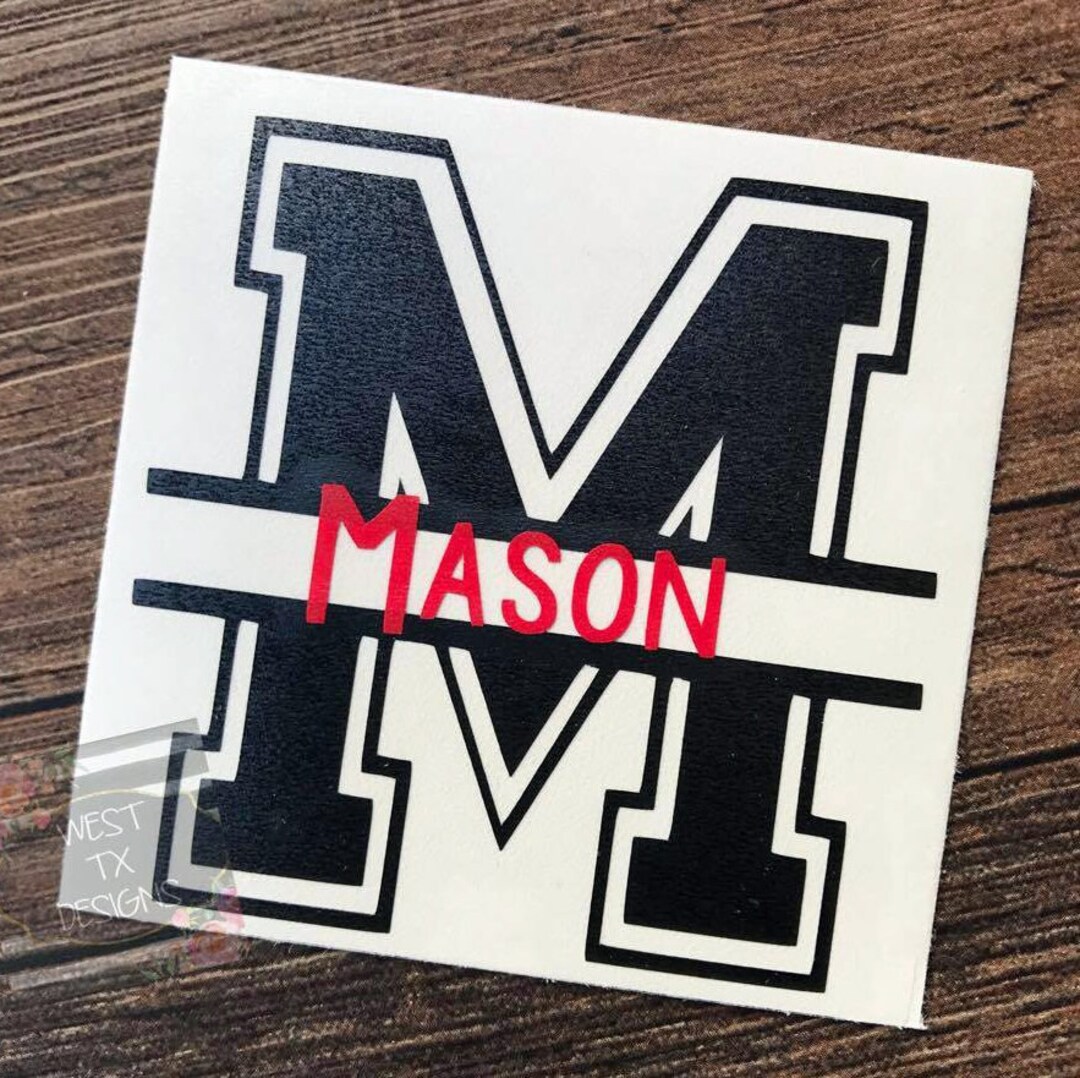 Name Decal | Initial Decal | Personalized Decal | Masculine Decal ...
