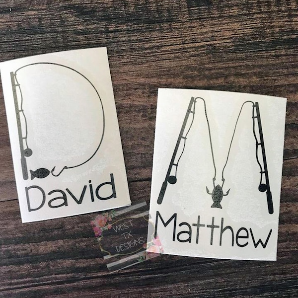 Fishing Rod Decal - Etsy