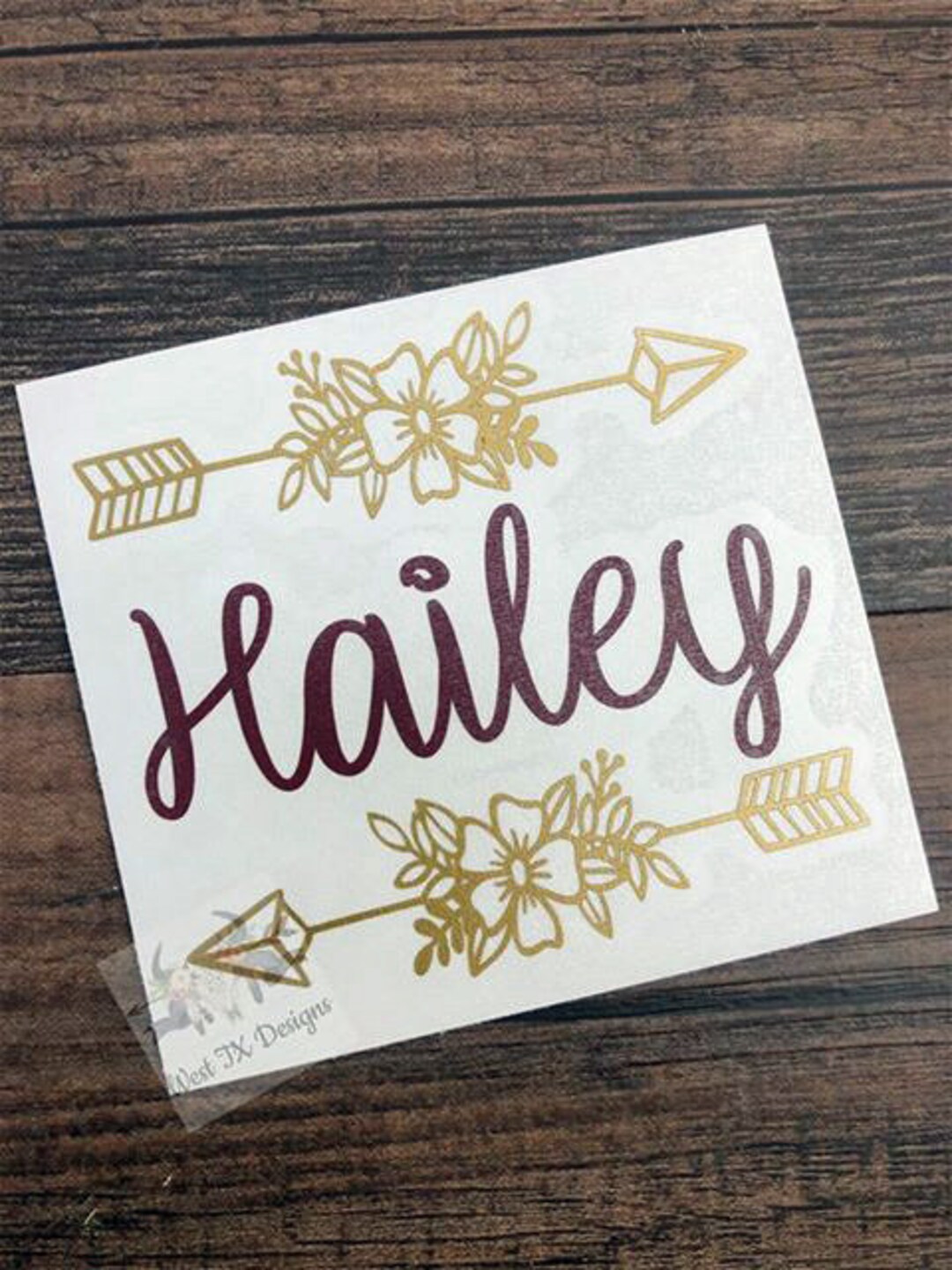 Arrow Monogram Decal | Arrow Decal | Monogram Decal | Laptop Decal ...