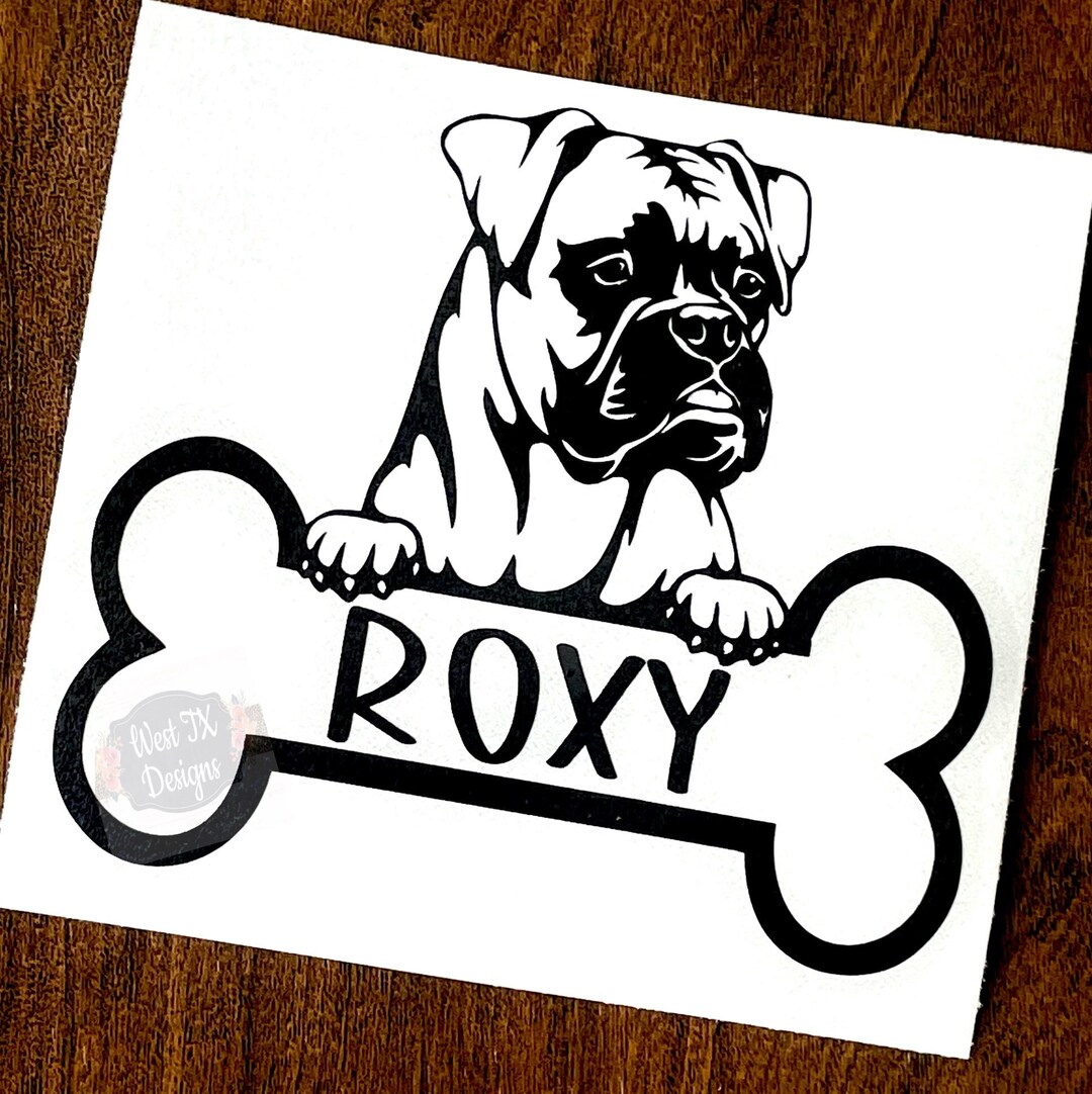 Boxer Decal | Personalized Boxer Decal | Personalized Dog Sticker ...