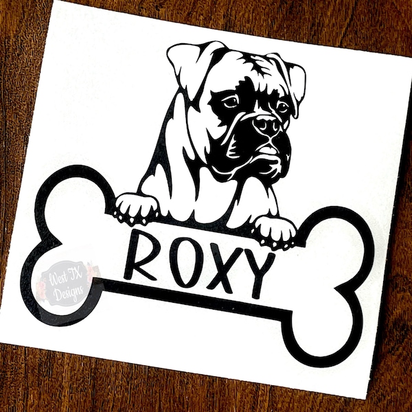 Boxer Decal - Etsy