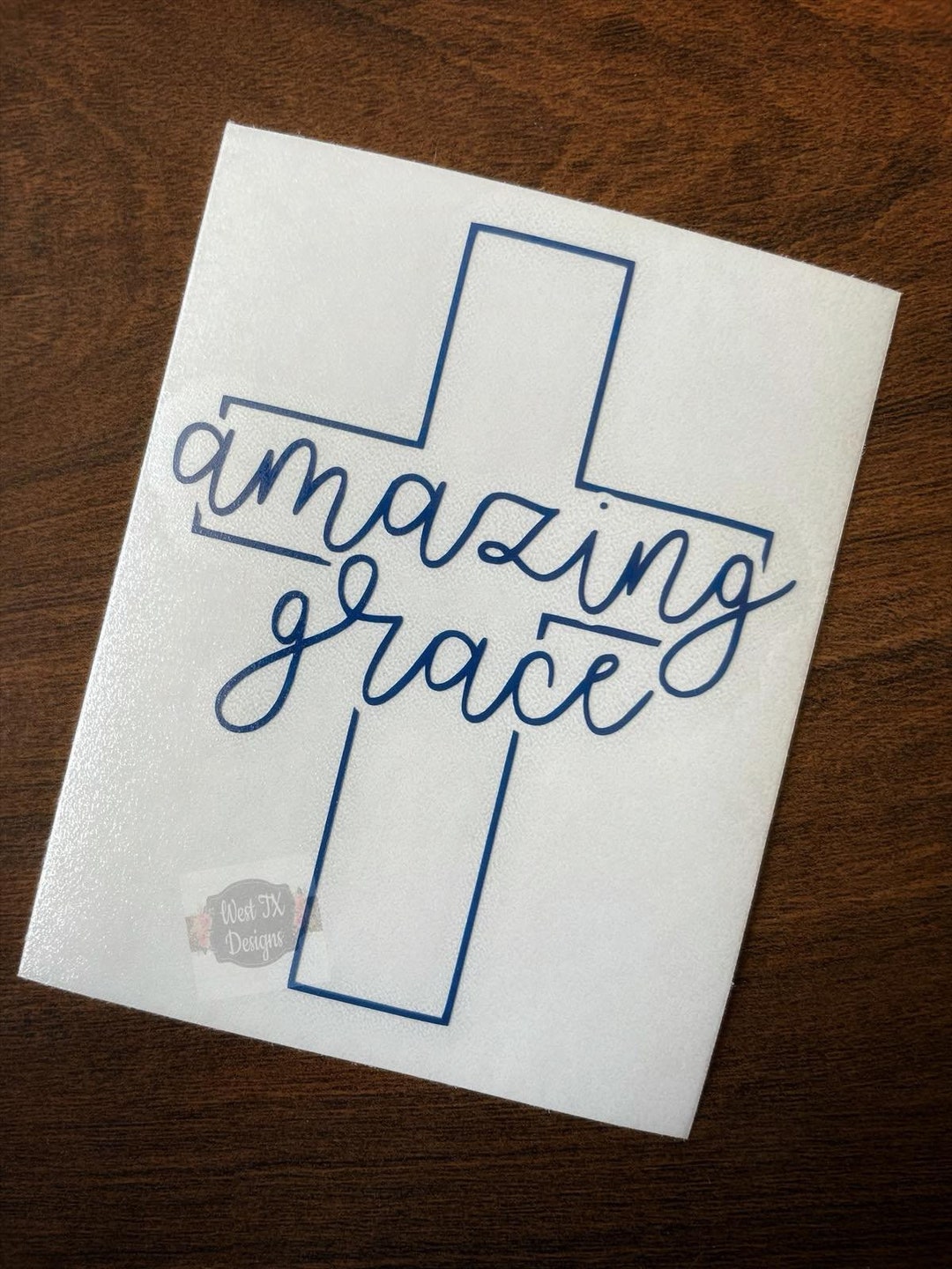 Amazing Grace Decal | Cross Decal | Amazing Grace Sticker | Cross ...