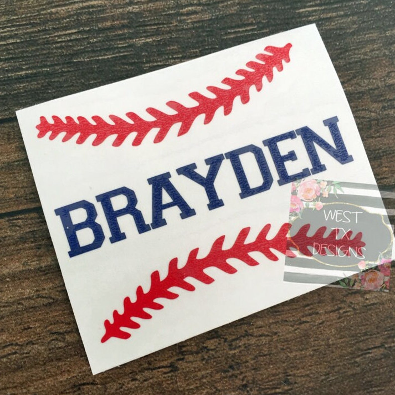 Baseball Decal Personalized Baseball Sticker Decal for - Etsy