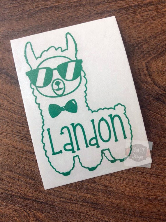Llama Decal Llama Sticker Decal for Boy Cute Llama Decal | Etsy