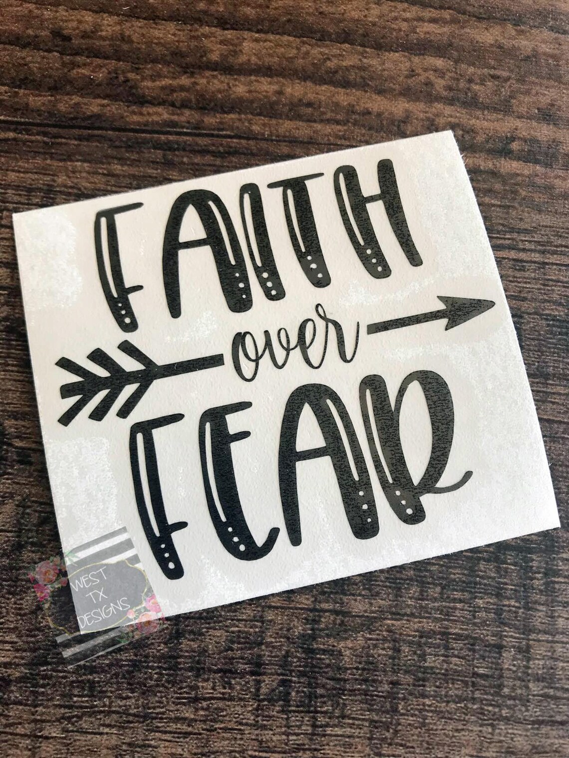 Faith Over Fear Decal Faith Decal Faith Sticker - Etsy