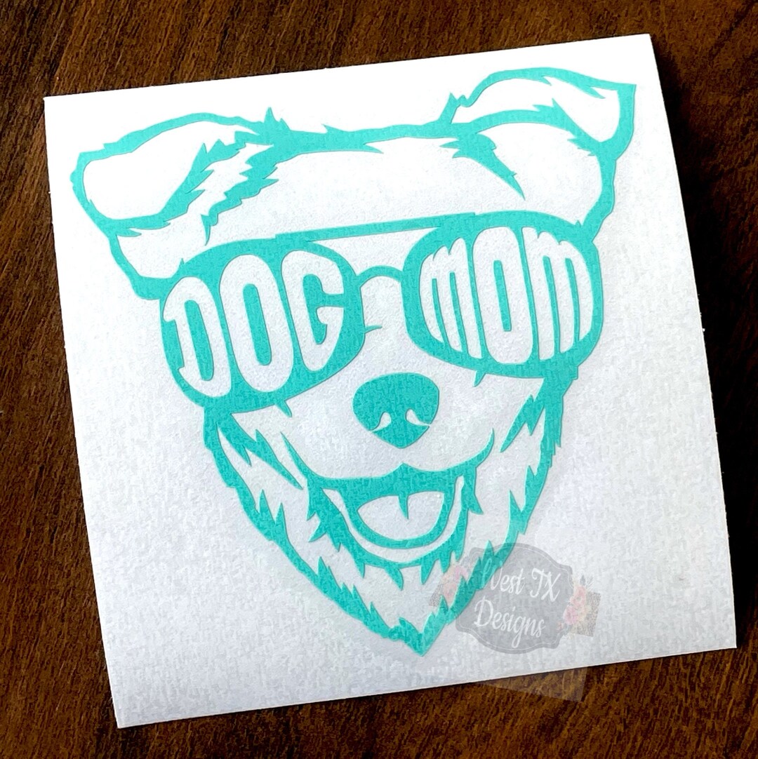 Dog Mom Decal | Fur Mom Decal | Dog Decal | Dog Mama Sticker | Dog Mom ...