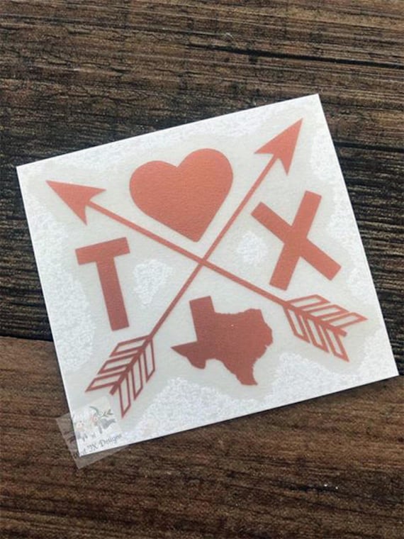State Decal Arrow State Decal State Love Decal Texas | Etsy