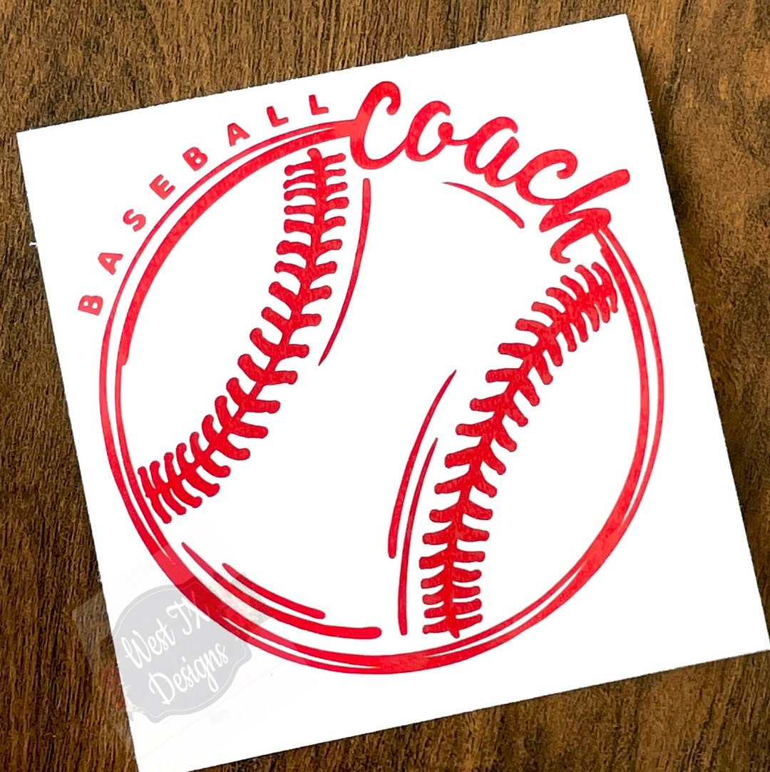 Baseball Coach | Baseball Decal | Coach Decal | Decal for Coach ...