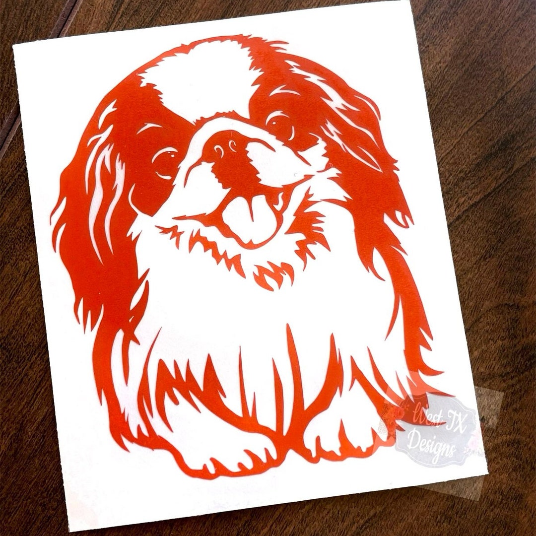 Japanese Chin Decal | Japanese Chin Sticker | Dog Decal | Dog Sticker ...