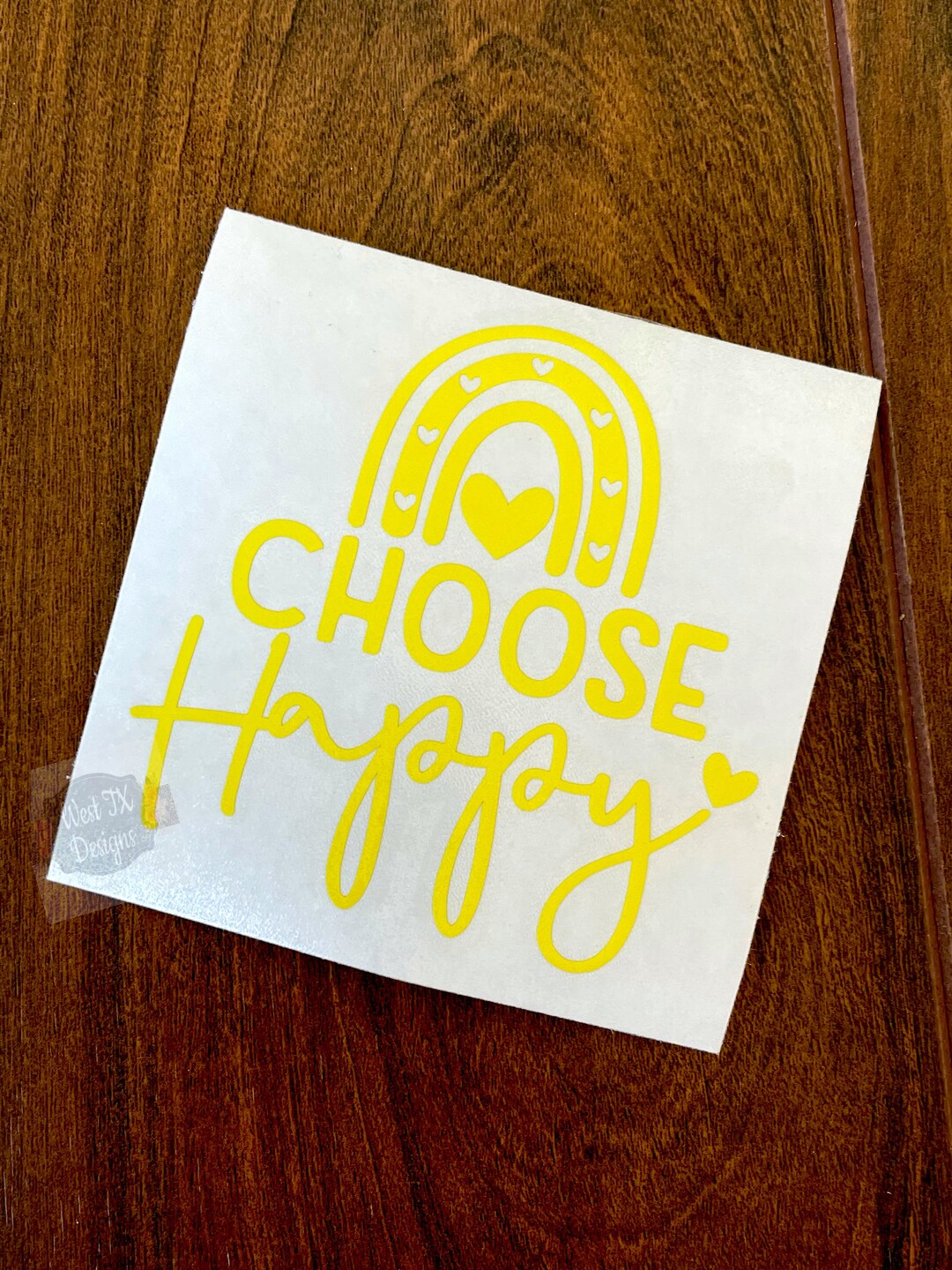 Choose Happy Decal | Happy Sticker | Rainbow Decal | Happiness Decal ...