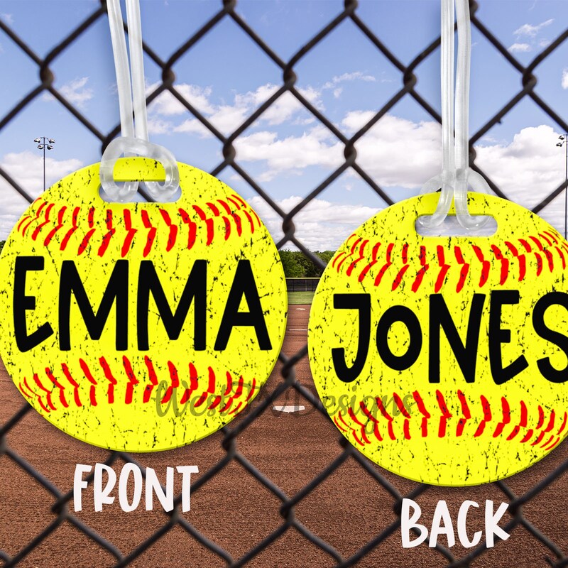 Softball Tags - Etsy