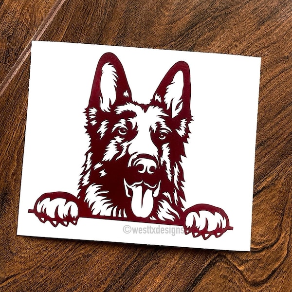 German Shepard Decal - Etsy