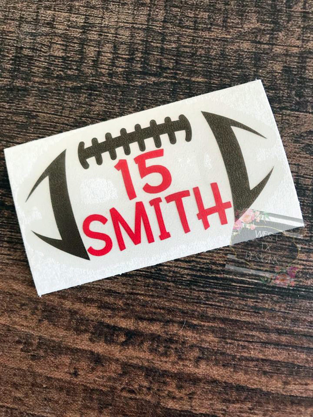 Football Decal | Personalized Football | Football Sticker | Sports ...