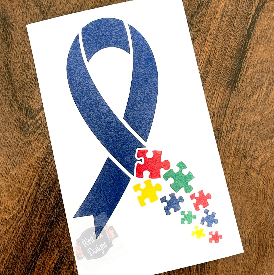Autism Decal | Autism Puzzle Piece | Autism Awareness | Ribbon Decal ...
