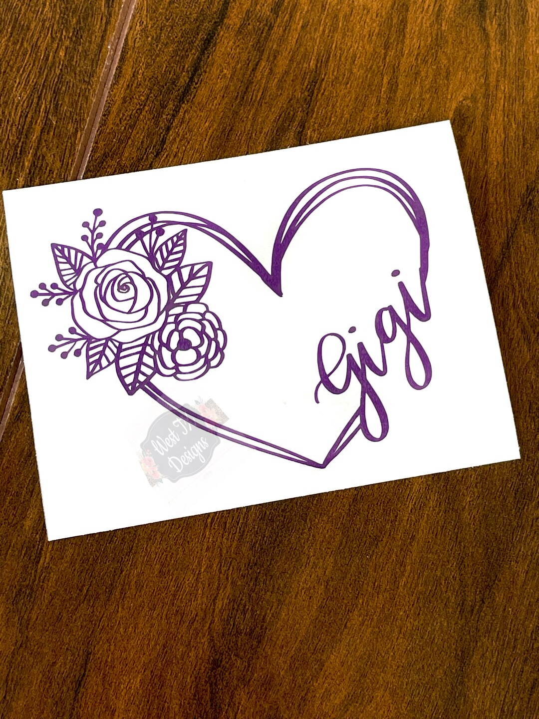 Gigi Decal | Grandparent Decal | Grandparents Day | Grandmother Decal ...
